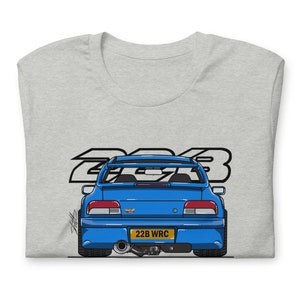 Impreza 22B Homologation Race Car Custom Graphic Short-sleeve T-shirt ...