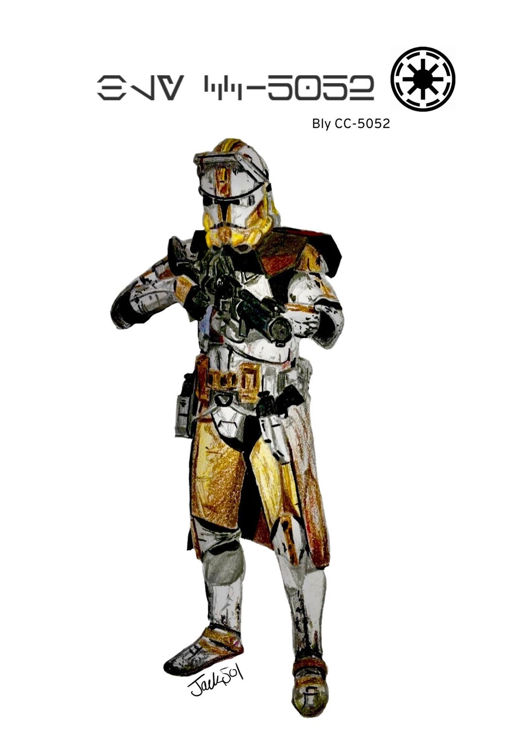 Commander Bly Poster Star Wars Art Phase 2 Clone Trooper - Etsy