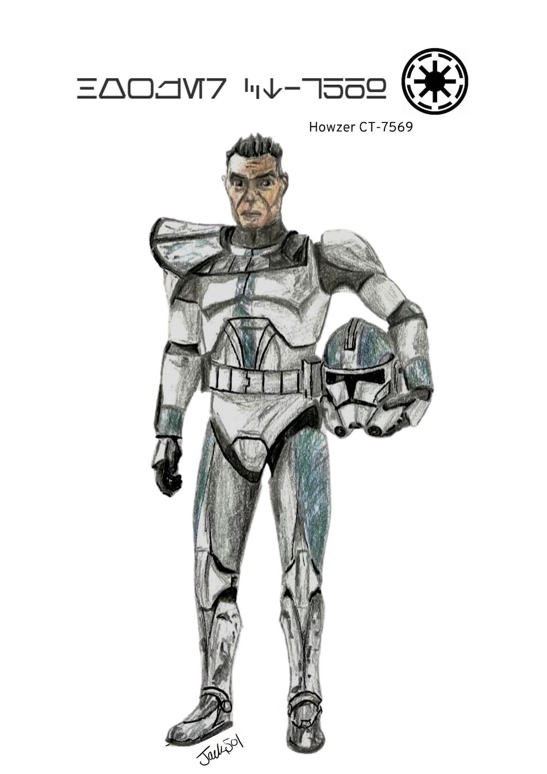 Captain Howzer Poster Star Wars Art Phase 2 Clone Trooper - Etsy