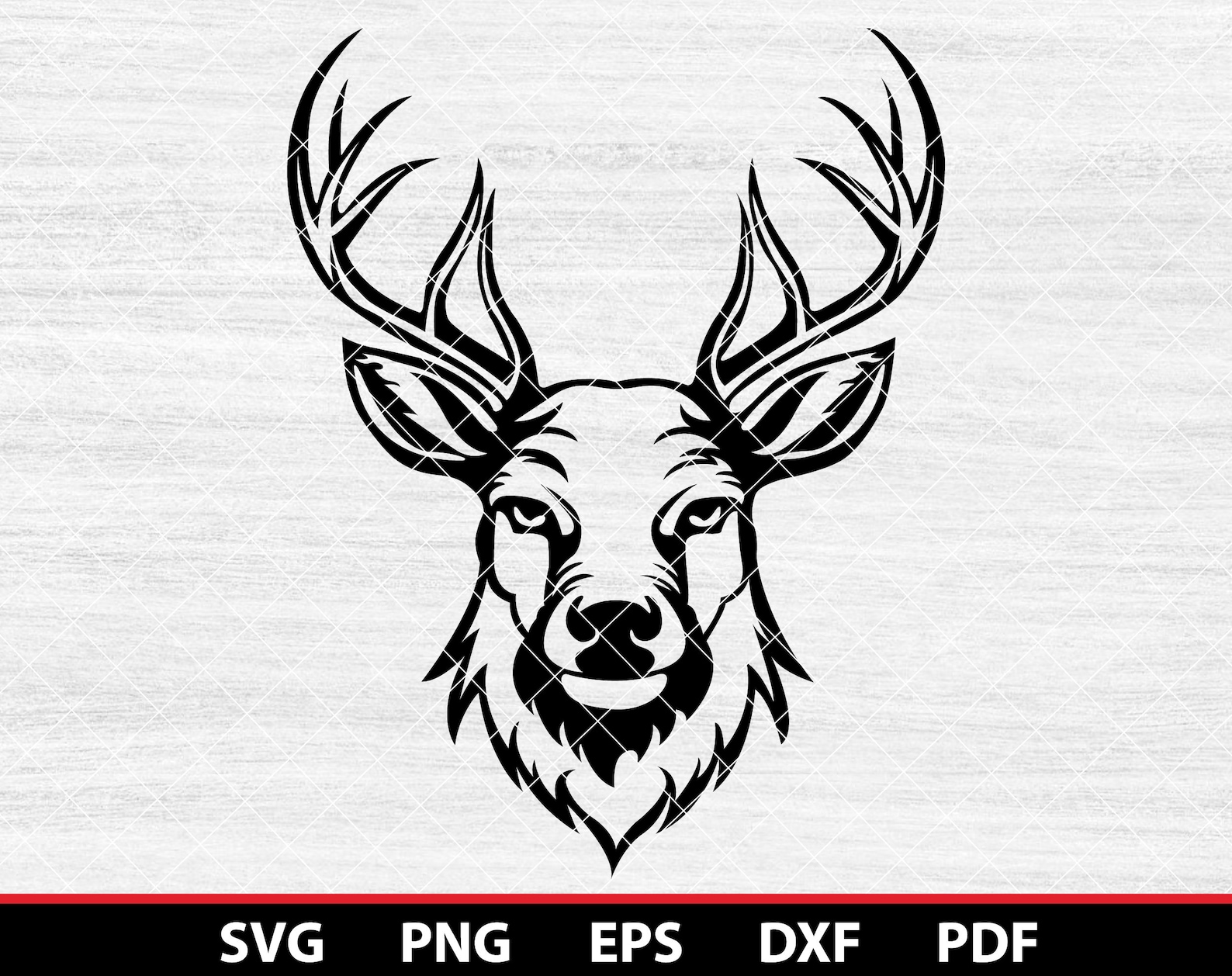 Deer Head SVG, Deer Svg, Deer Hunting SVG, Animal Svg, Buck Head Svg, Deer Head Silhouette, Deer ...