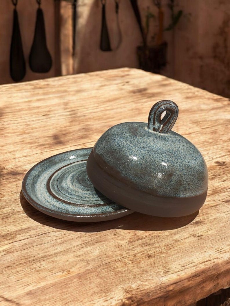 Rustic Cream Butter Dish - Made to Order - Etsy