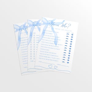 Something Blue Bridal Shower Games Bundle, 12 Bridal Shower Games ...