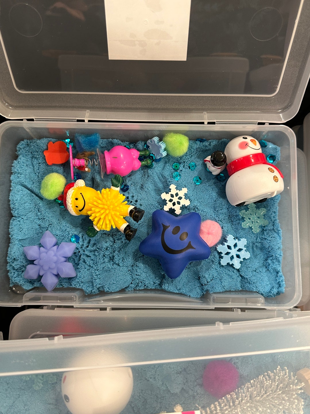 Kinetic Sand Sensory Bin FLAT - Etsy