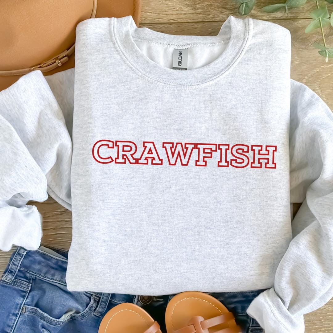 Crawfish Clothing, Crawfish Tshirt, New Orleans Sweatshirt, Louisiana ...