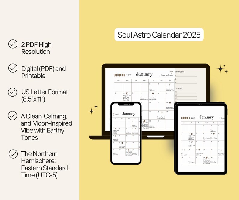 2025 Astrology & Lunar Calendar | Zodiac Signs, Moon Phases, Planetary ...