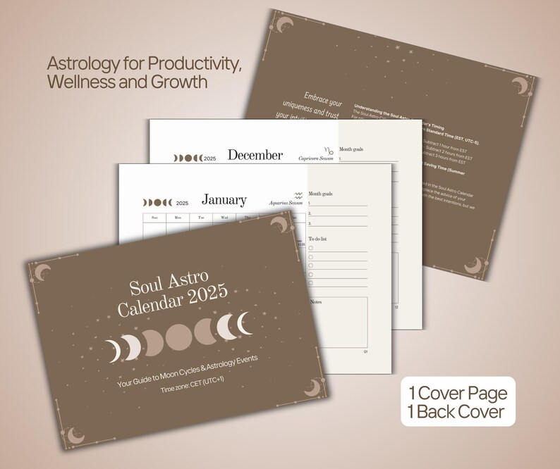 2025 Astrology & Lunar Calendar Zodiac Signs, Moon Phases, Planetary ...