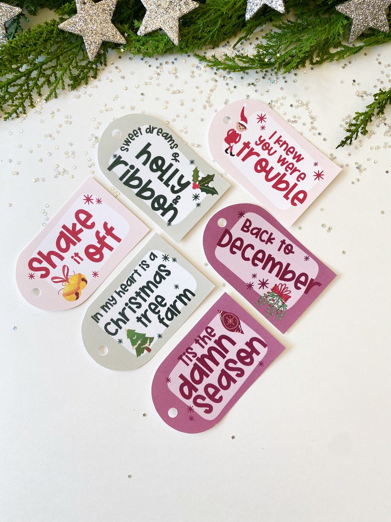 Printable Swiftie Christmas Holiday Gift Tags for Christmas Gifts ...