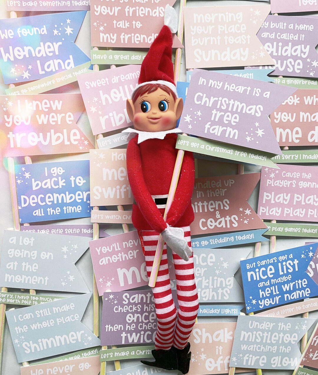 Printable 30 Days of Swiftie Christmas Elf Kit, Taylor Swift Eras ...