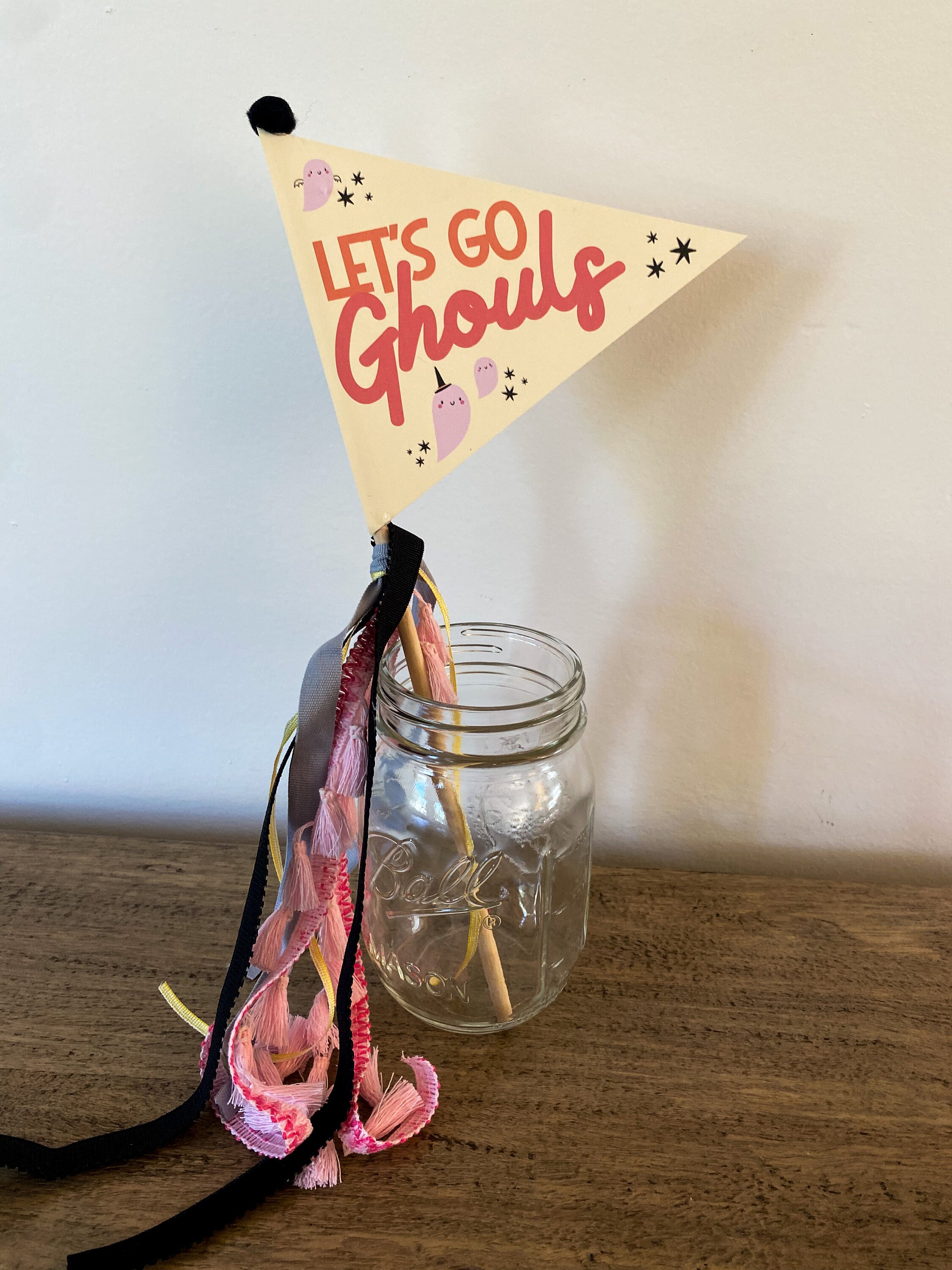 Printable Halloween Party Flags Decorations Girly Ghoul Gang Unique ...