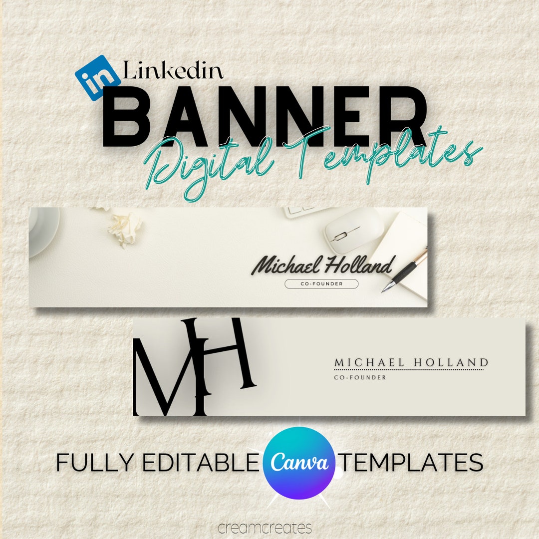 Linkedin Banner Canva Linkedin Branding Linkedin Banner Templates ...
