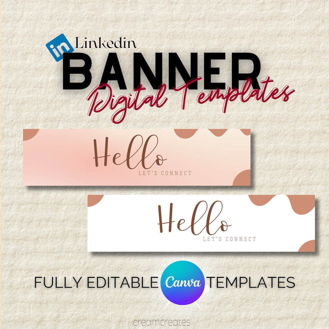 Linkedin Banner Canva Linkedin Branding Linkedin Banner Templates ...