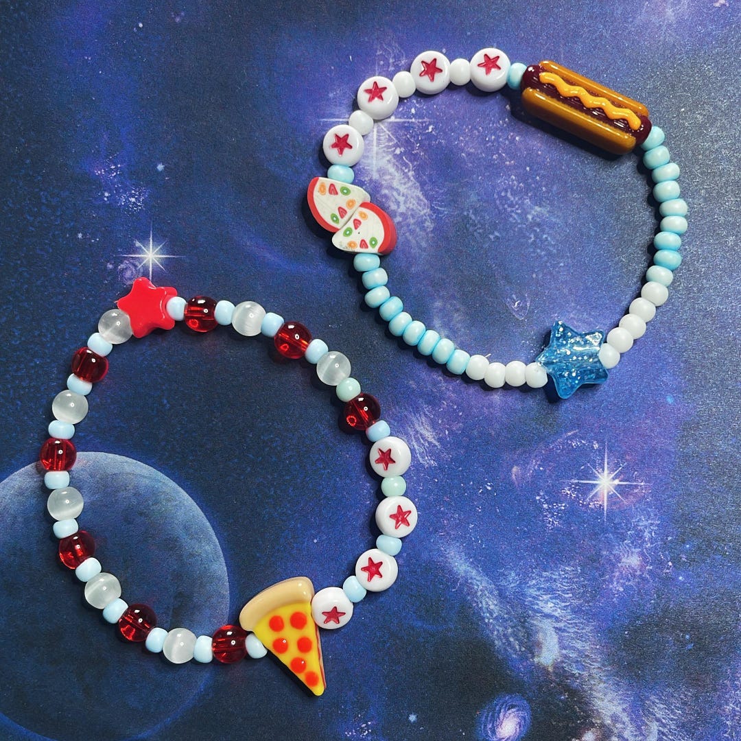 Chicago Food Bracelets - Etsy