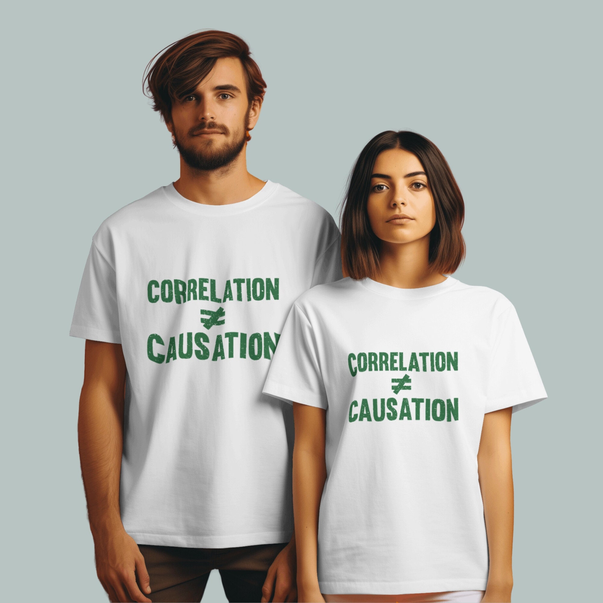 Correlation is Not Equal Causation T-shirt, Science Humour Shirt ...