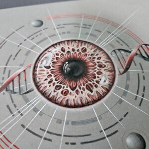 Original Artwork "subatomic" – Colored Pencil Drawing on Paper ...