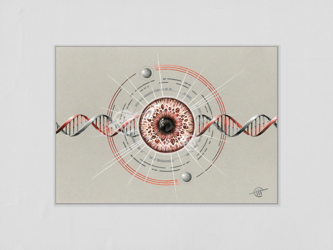 Original Artwork "subatomic" – Colored Pencil Drawing on Paper ...