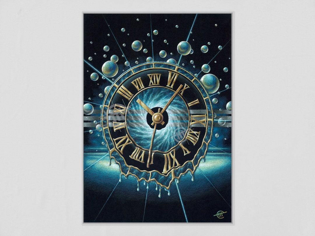 Original Artwork "time is Running Out" – Colored Pencil Drawing on ...