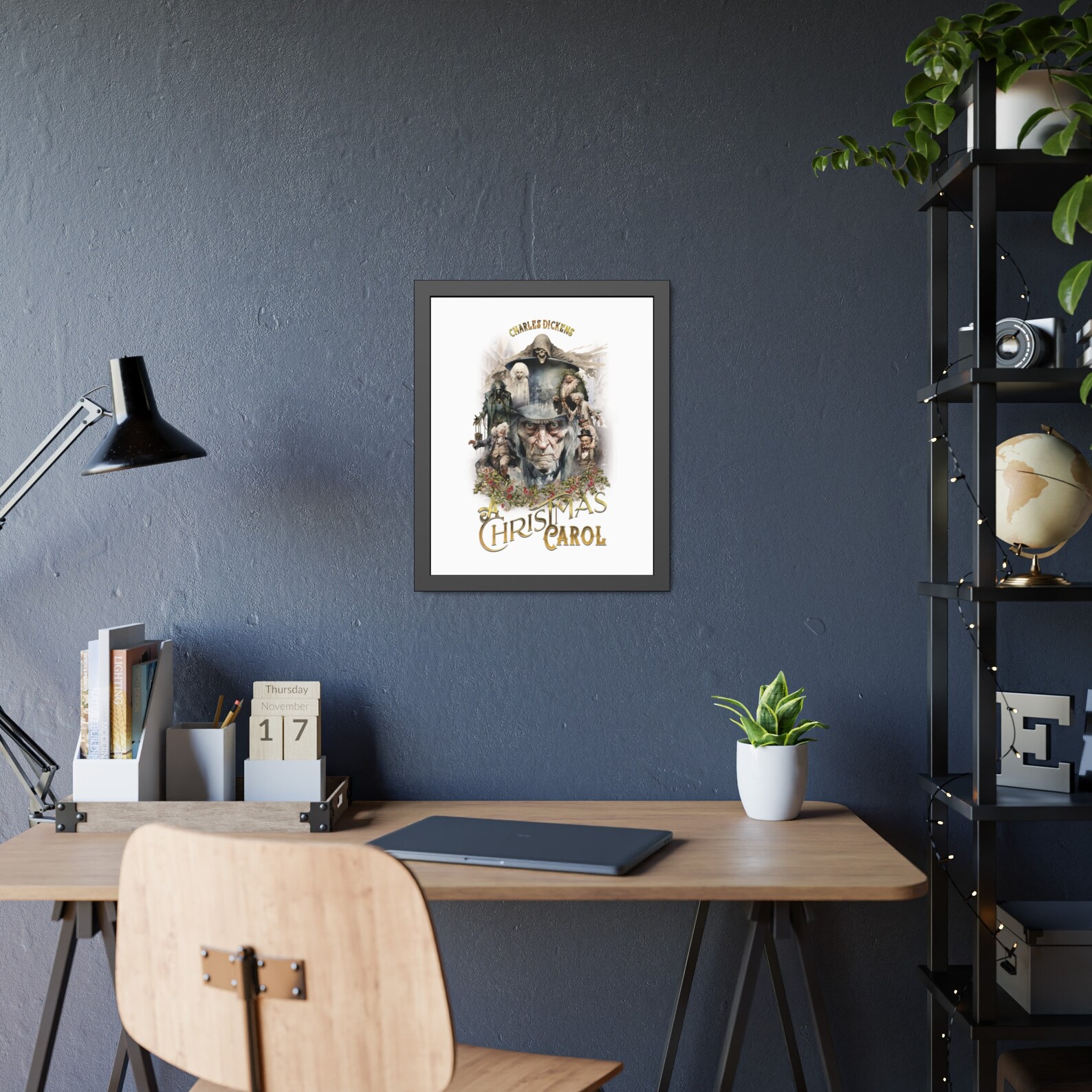 A Christmas Carol Framed Print | Scrooge Framed Print | Christmas Wall ...