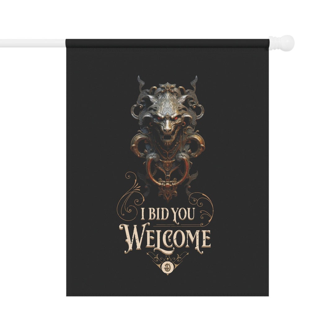 Dracula-themed Pennant, Banner, and Flag | I Bid You Welcome Standard ...