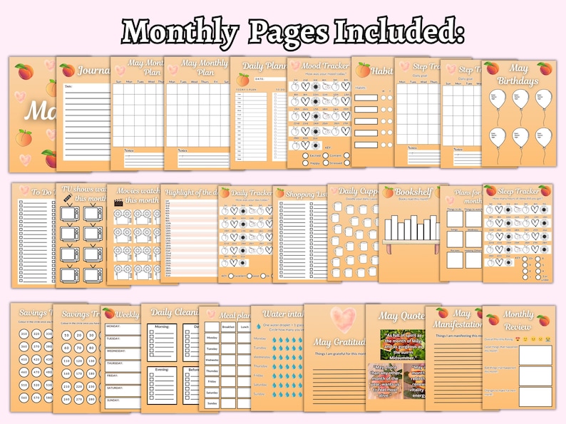 2026 Bullet Journal Bundle | Pre-made Bullet Journal Pages | Journal ...
