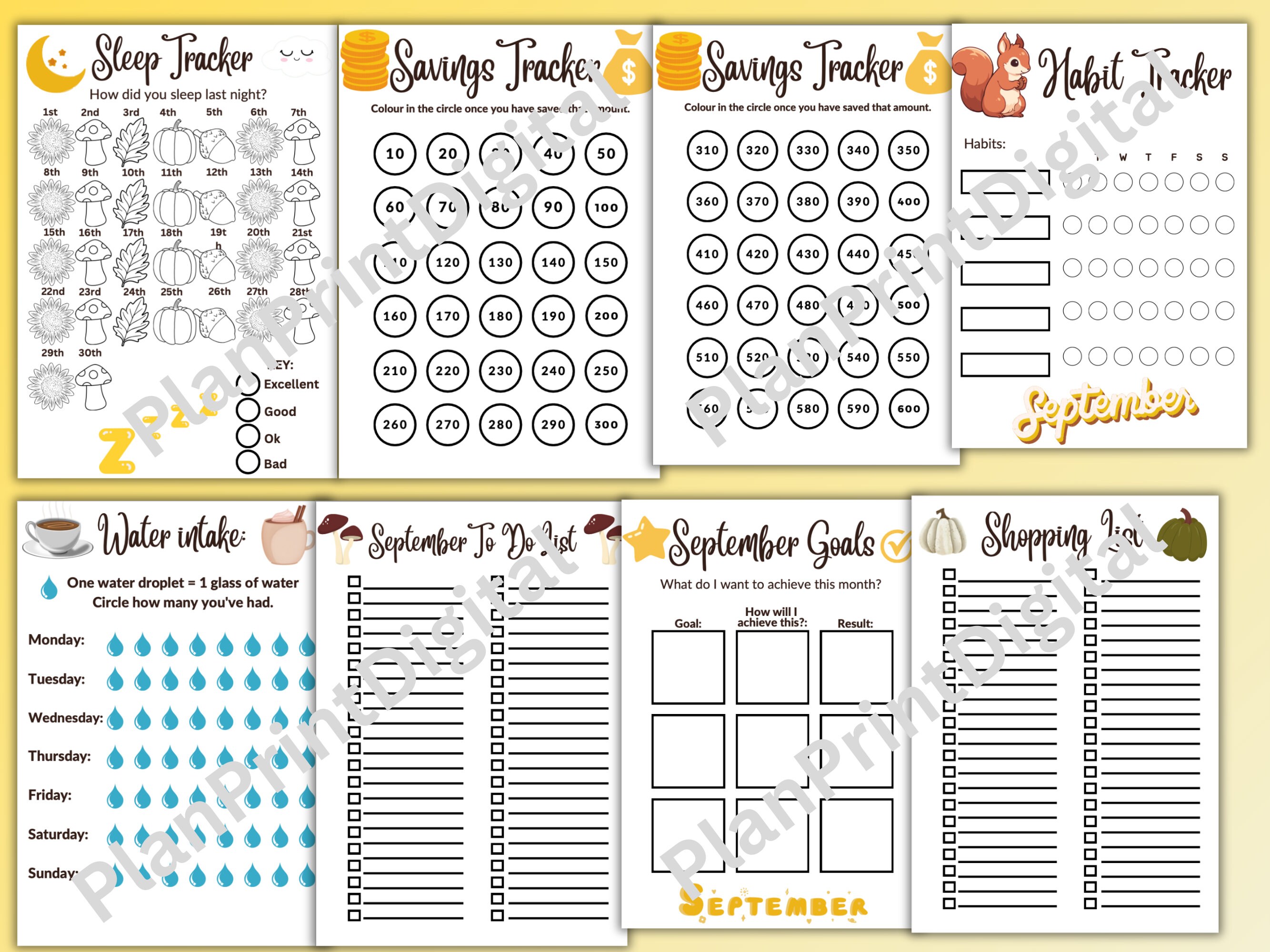 2024 Advanced September Bullet Journal Printable Digital - Etsy