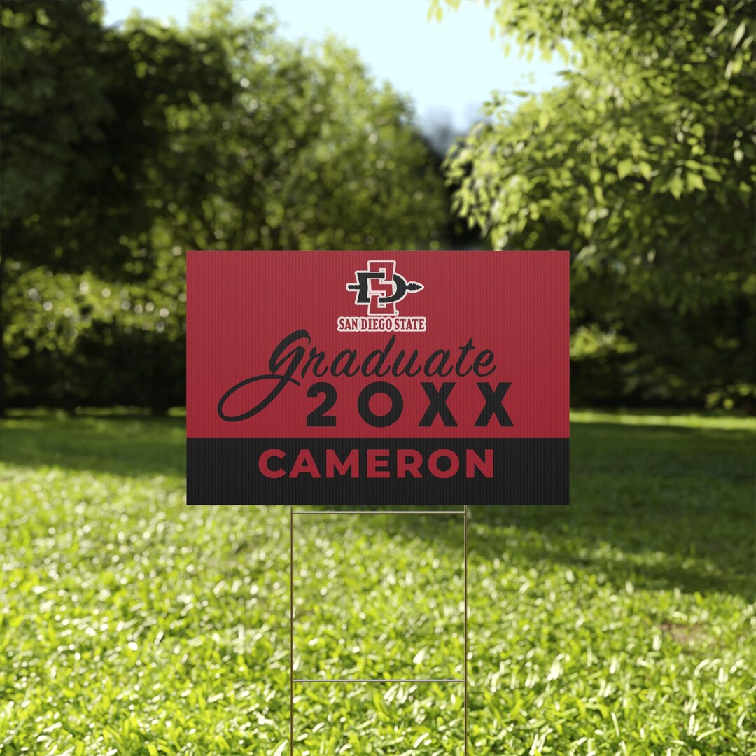 Graduation Yard Sign, SDSU Yard Sign for New Graduates, Decor, College ...