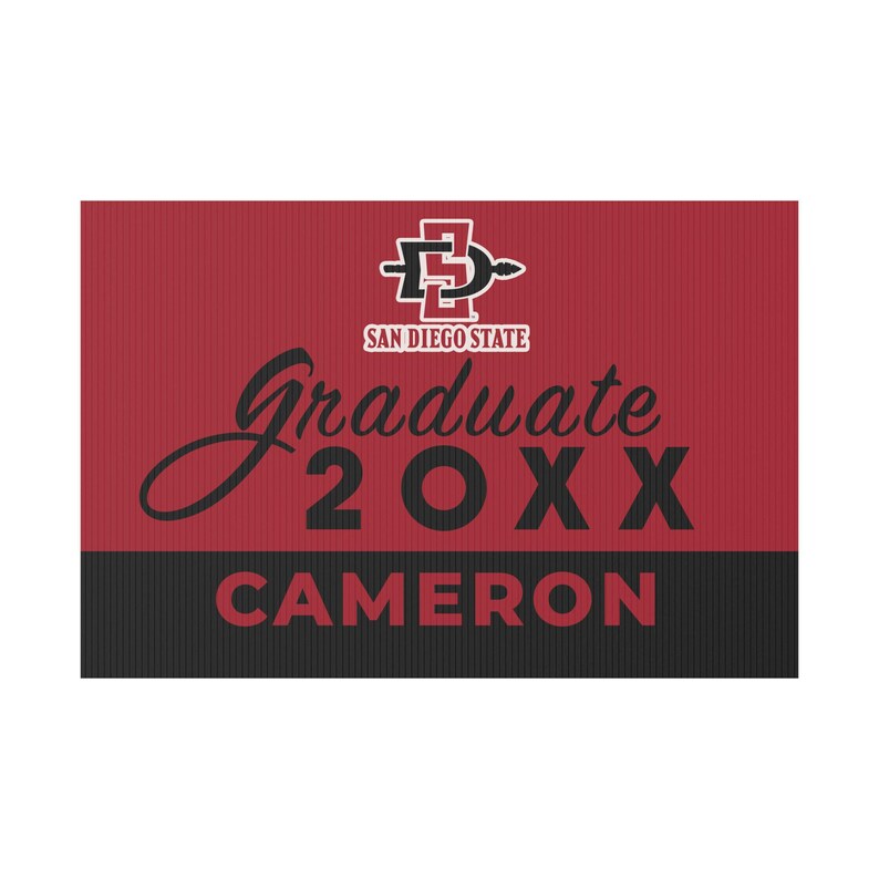 Graduation Yard Sign, SDSU Yard Sign for New Graduates, Decor, College ...