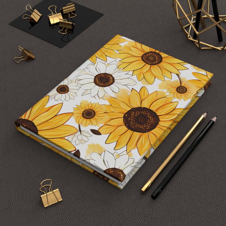 Sunflower Journal, Floral Journal, Flowers Journal, Gardening Journal ...