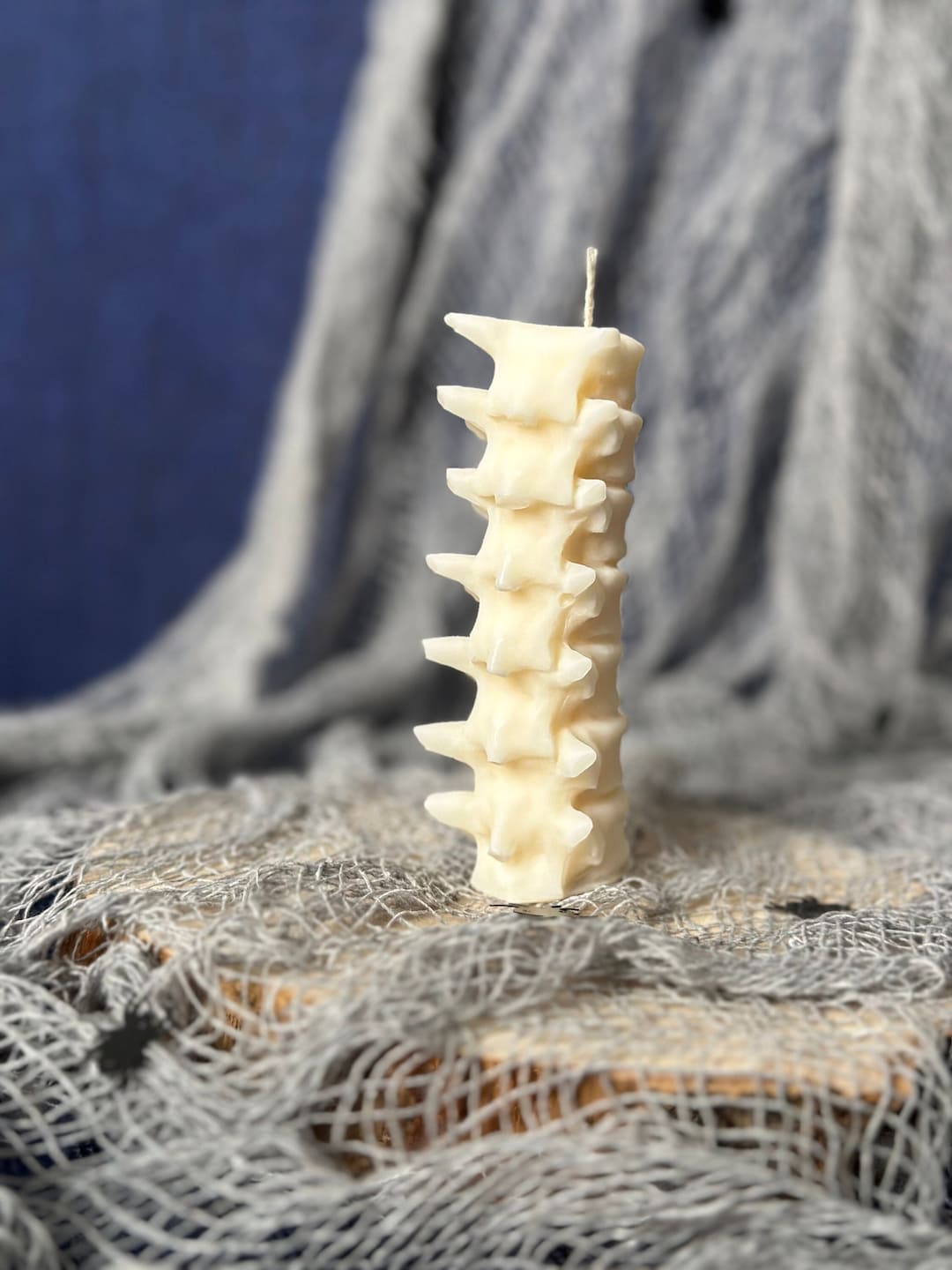 Detailed Gothic Spine Candle, Human Anatomy, Halloween Home Decor ...