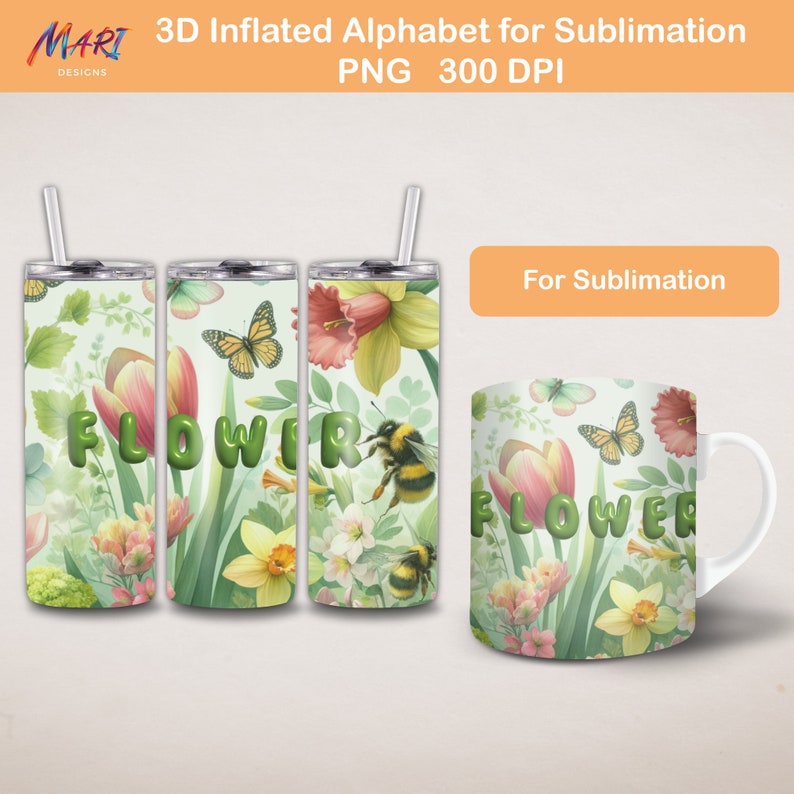 Letras 3D Puffy Alfabeto Sublimación Letras Png Sublimación Letras ...