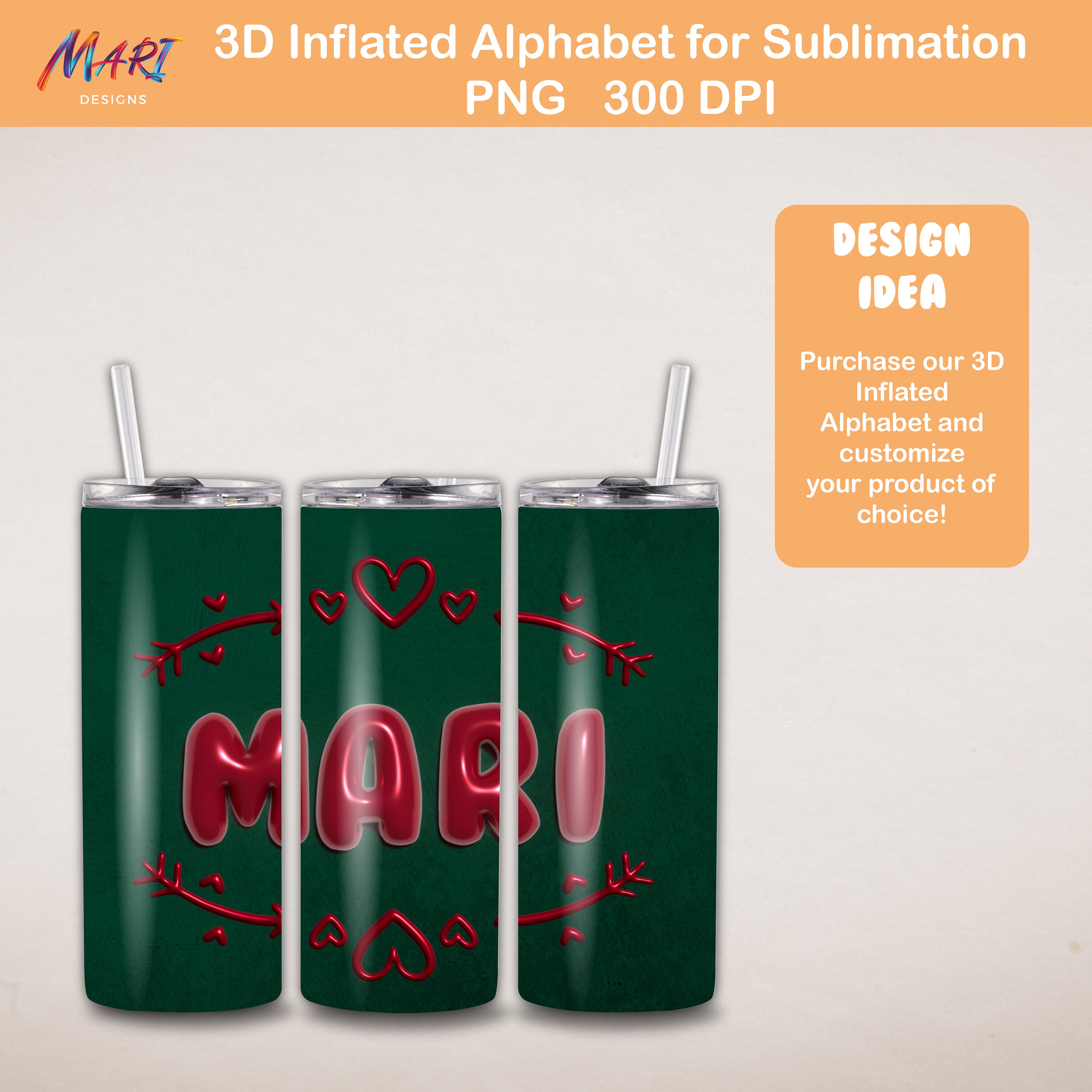 3D Puff Letters Alphabet Sublimation Png Letters Sublimation Doodle ...