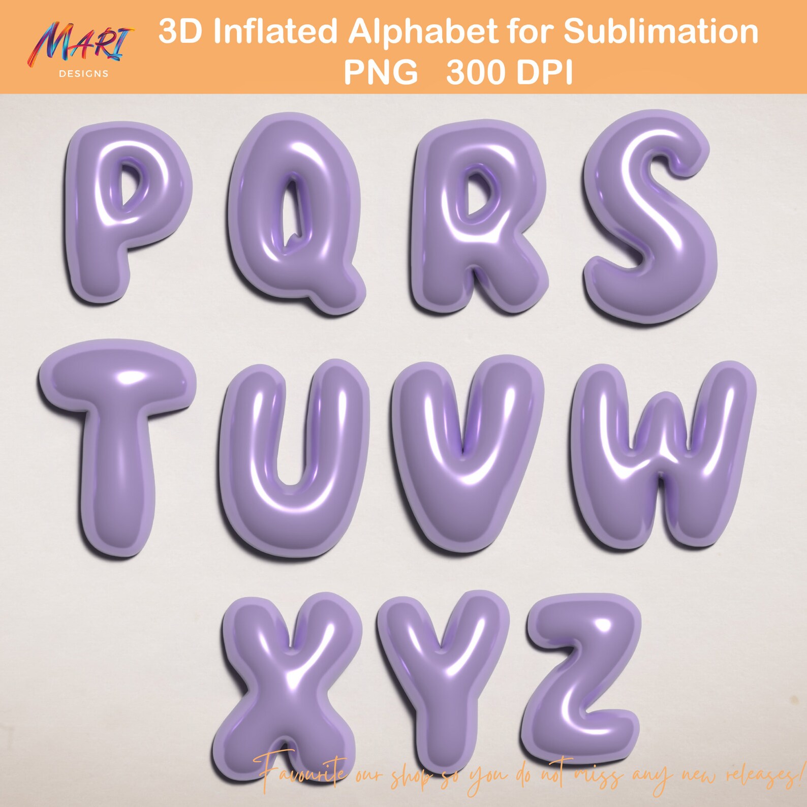3D Puff Letters Alphabet Sublimation Png Letters Sublimation Doodle ...