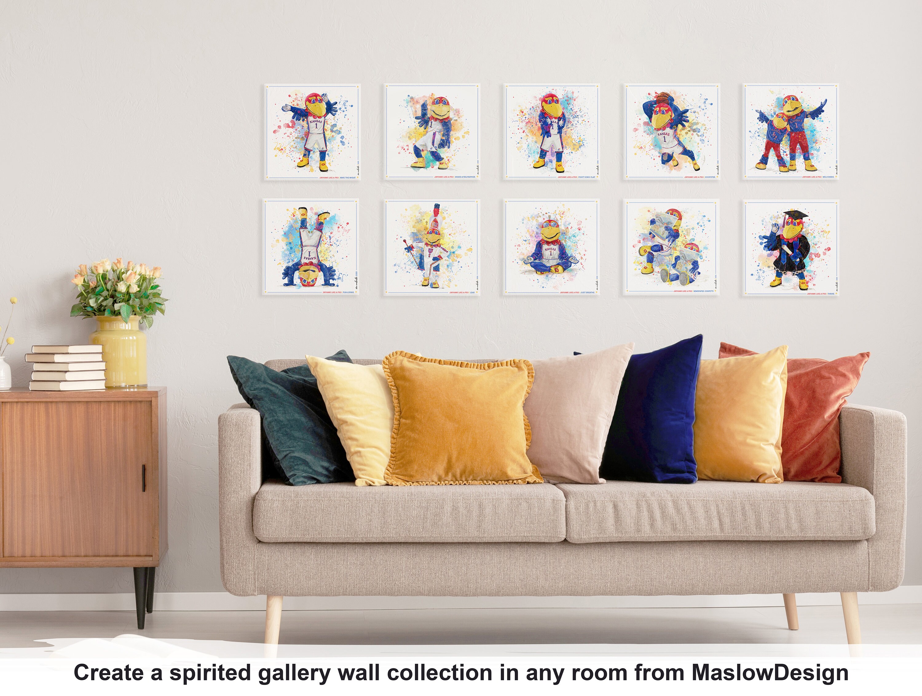 Jayhawk Like a Pro Fight Song Clap Sketches Kansas Mascot KU Gift ...