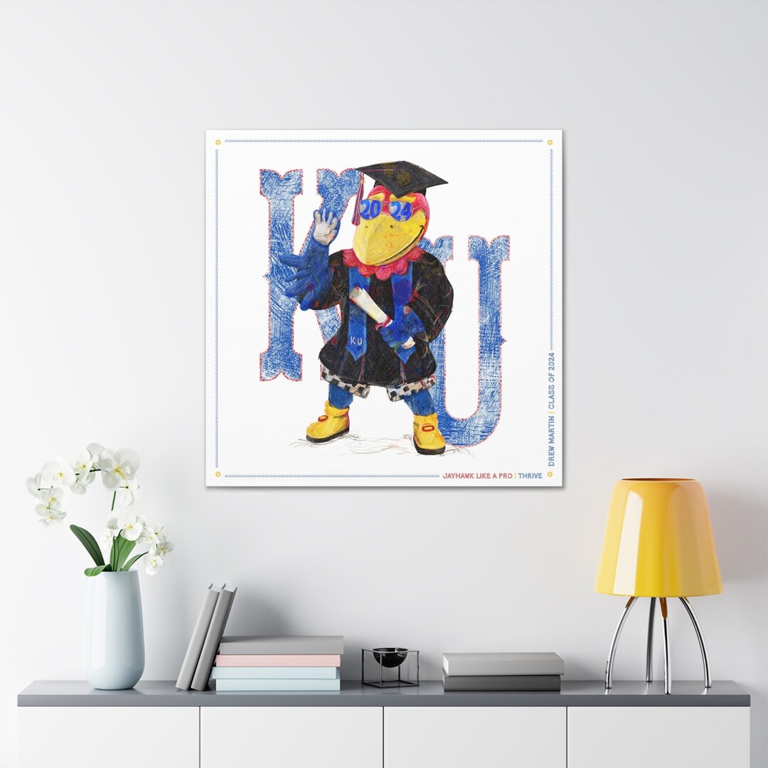 Custom Personalized Kansas Graduation Canvas Print | Personalised KU ...
