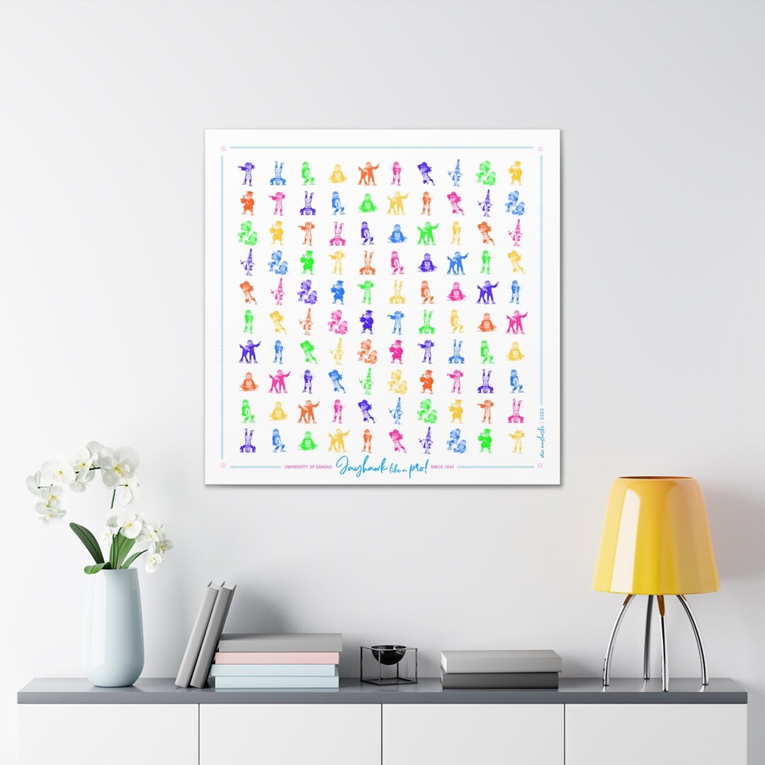 Jayhawk Like a Pro | Pattern | Beach Ball Barbie Colors | Kansas Art ...