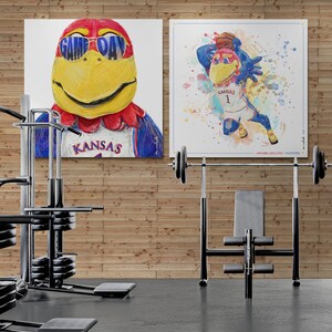 Jayhawk Like a Pro | Hoopster | Splatter Paint KU Art | Kansas ...