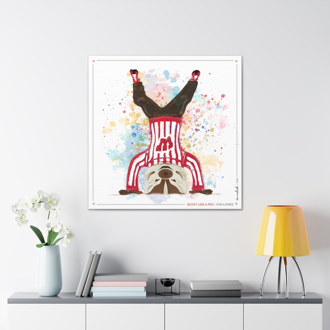 Bucky Like a Pro | Fun-loving | Headstand | Dance | Bucky Badger Gift ...