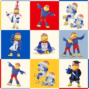 Jayhawk Like a Pro | Pattern | Canvas Print | Pop Art | Kansas | KU ...