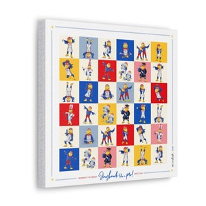Jayhawk Like a Pro | Pattern | Canvas Print | Pop Art | Kansas | KU ...