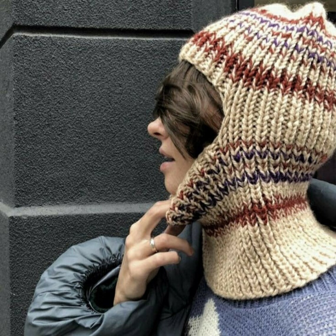 Crochet Balaclava, Winter Hats, Hand Knit Balaclava, Unisex Balaclava ...