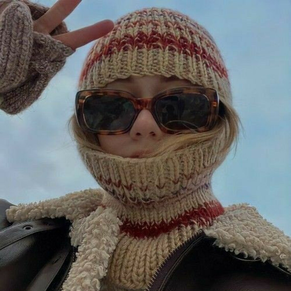 Crochet Balaclava, Winter Hats, Hand Knit Balaclava, Unisex Balaclava ...