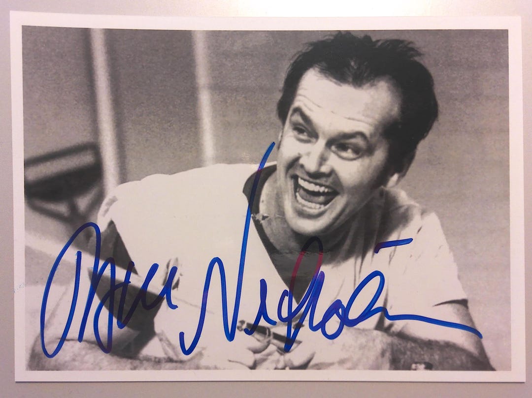 Jack Nicholson Original Autograph Large Photo 13x18 One Flew Over the ...