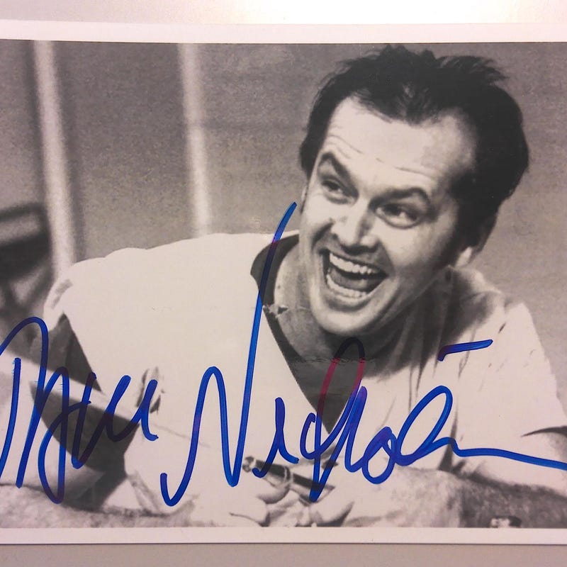 Jack Nicholson Autograph - Etsy