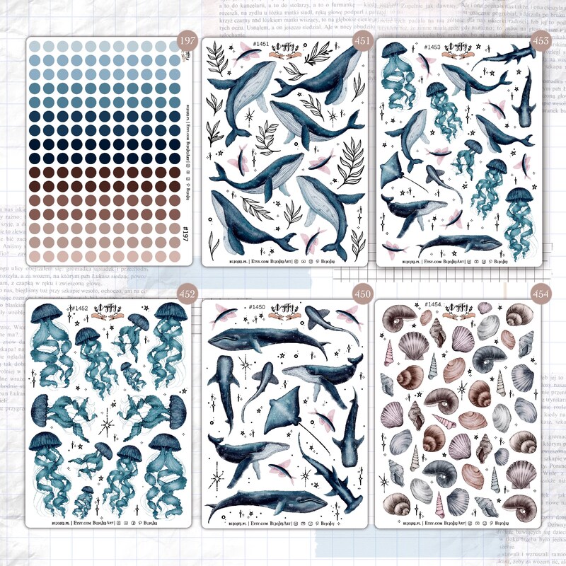 Ocean Stickers - Etsy