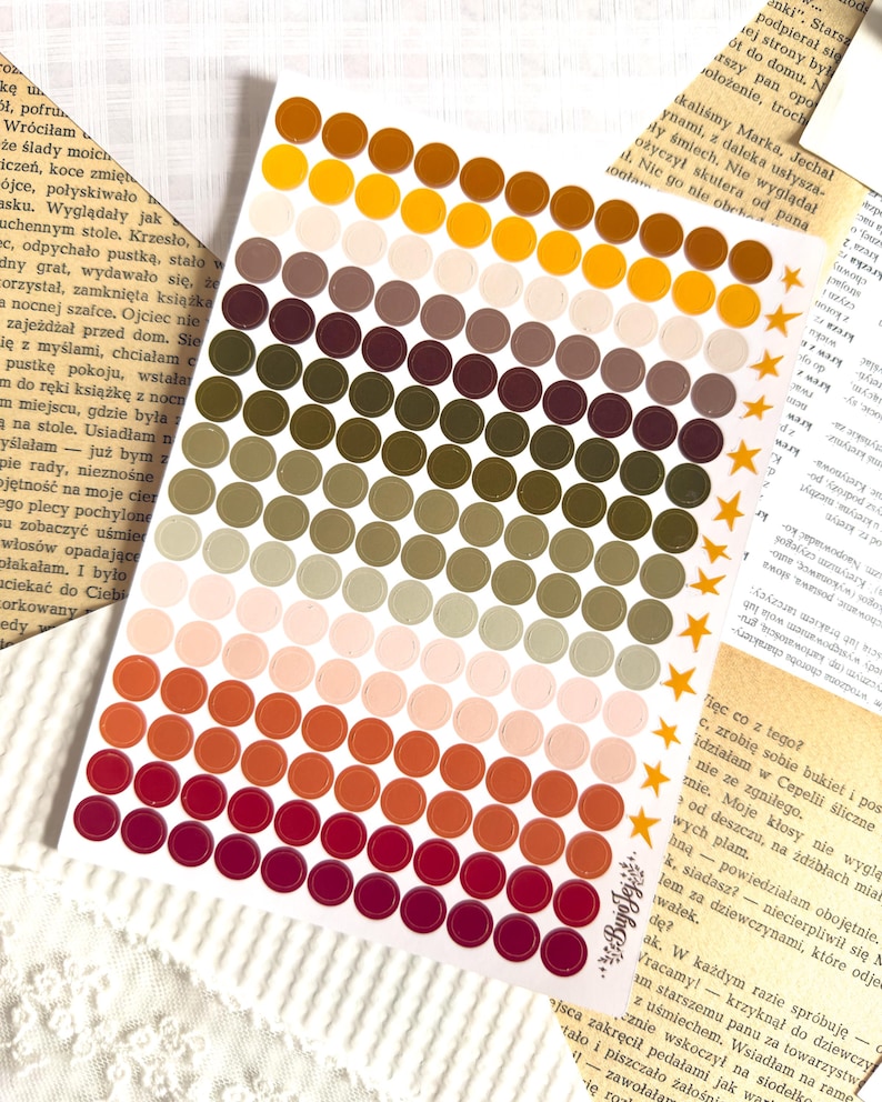 Alphabet and Color Dots Sticker Sheets – Vintage Inspired Letter ...