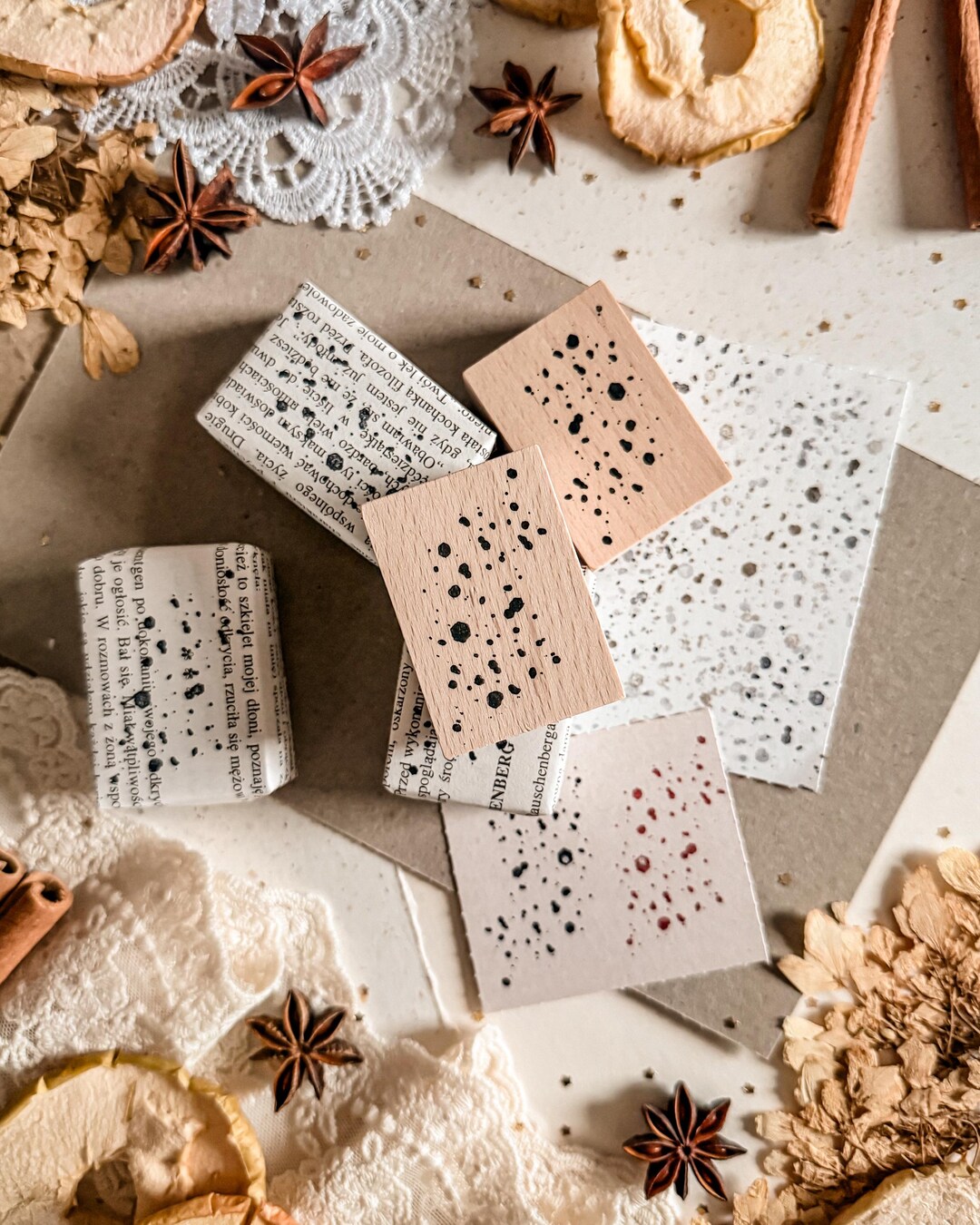 Ink Splatter Stamp – Abstract Texture Stamp for Journaling, Collage and ...
