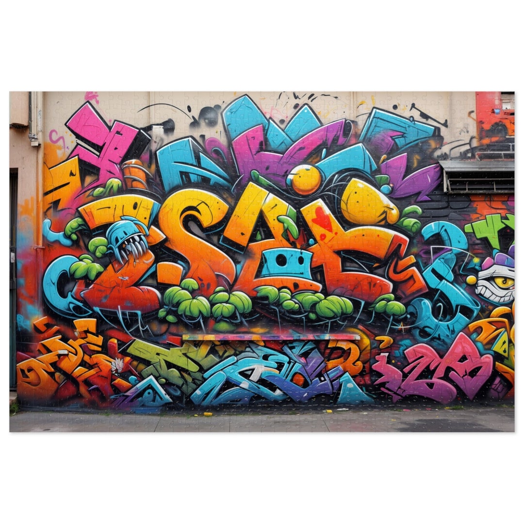 Graffiti Urban Art Jigsaw Puzzle, Available in 500 and 1000 Pieces ...