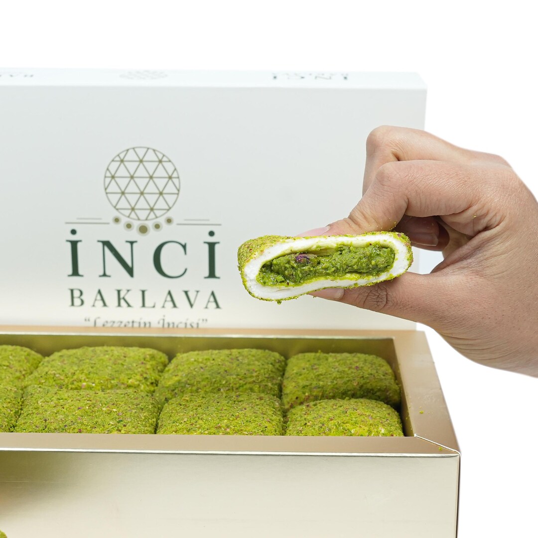 Pistachio Coated, Pistachio Filled Turkish Delight | Dubai Chocolate ...