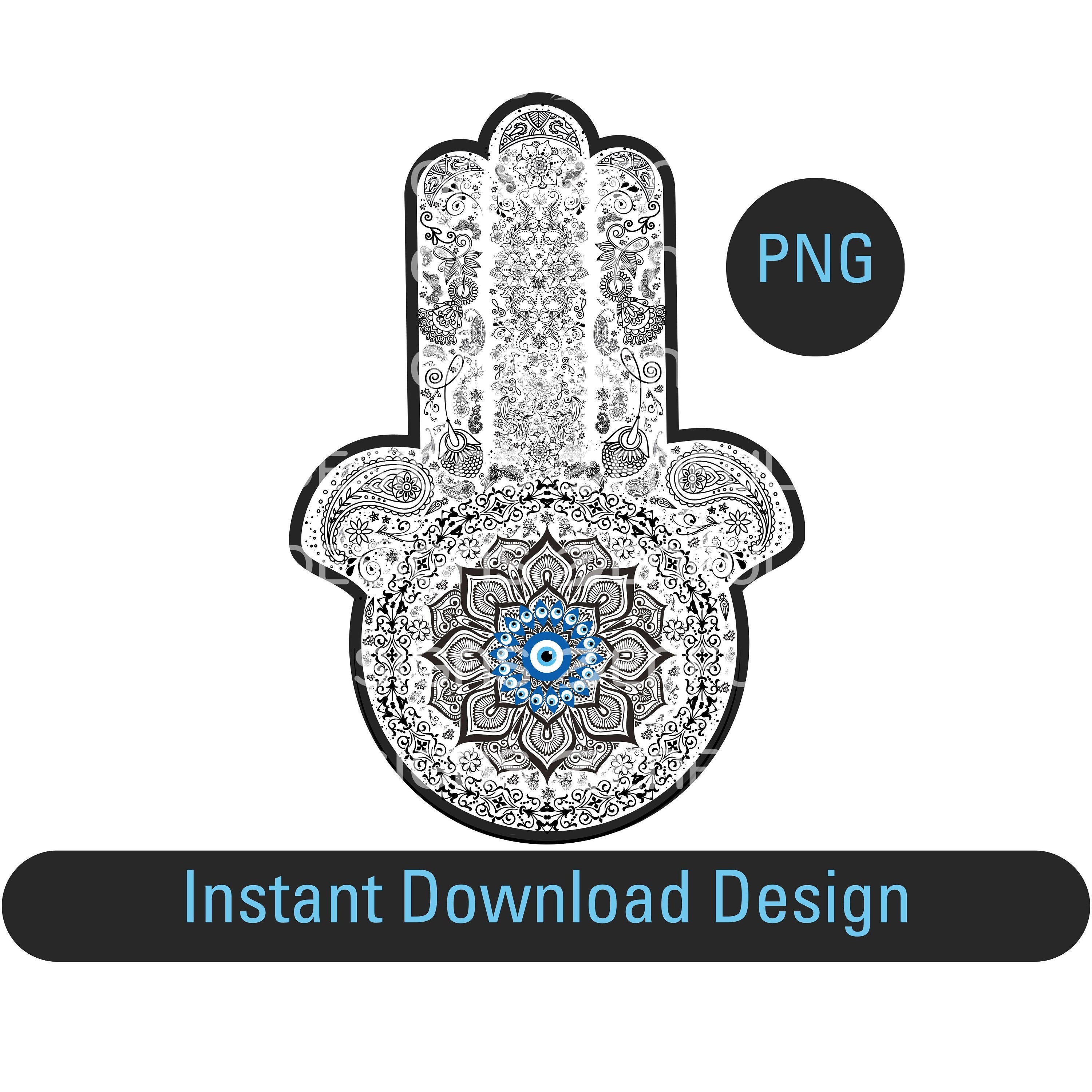Hamsa Hand PNG Instant Download Unique Design High Quality - Etsy