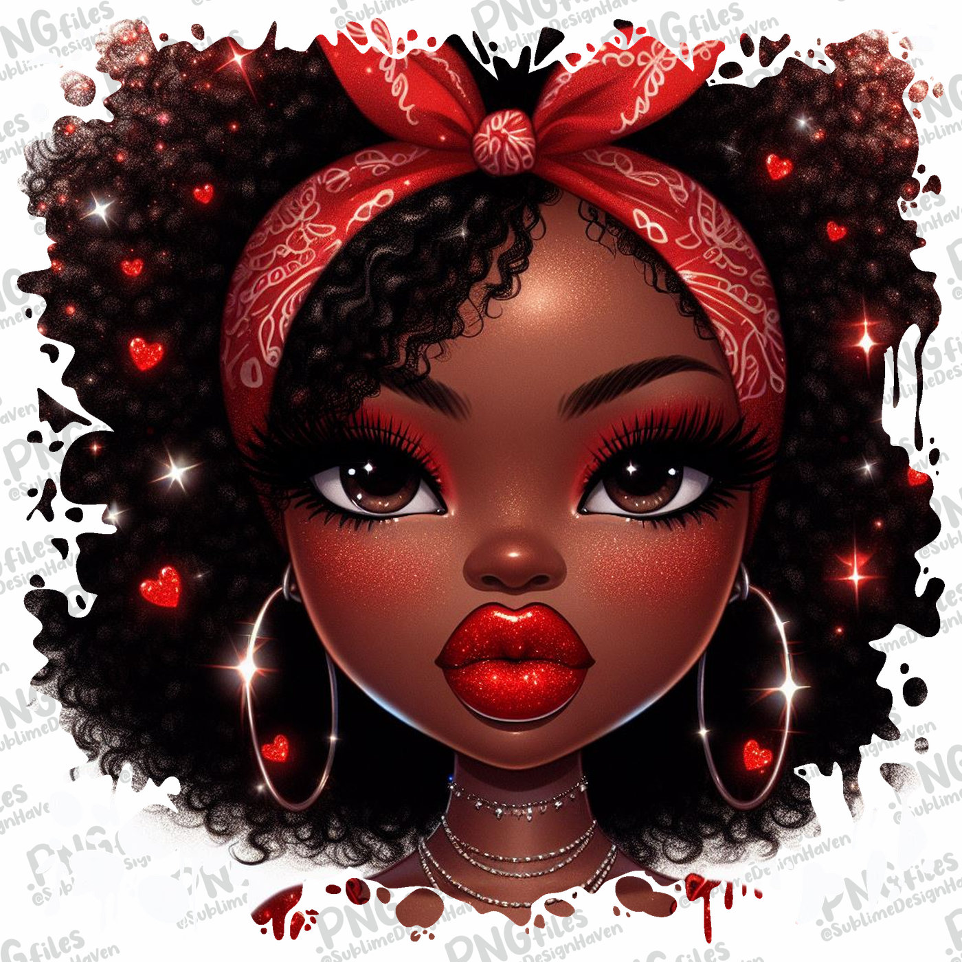 9x Afro Santa Girl Bundle Sublimation Design PNG, Digital Download, Merry Christmas Clip Art ...