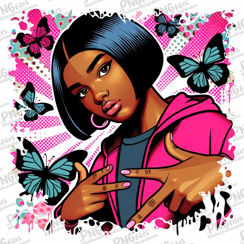 9x Black Woman Bundle Sublimation Design PNG, Digital Download, Black Woman Clip Art, Black Girl ...